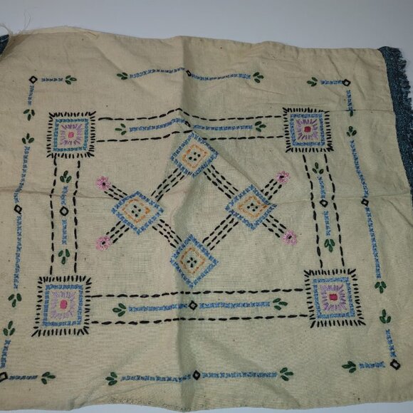 Other | Vintage Embroidery Rectangle Dolly 2x16 Inchesas Is | Poshmark